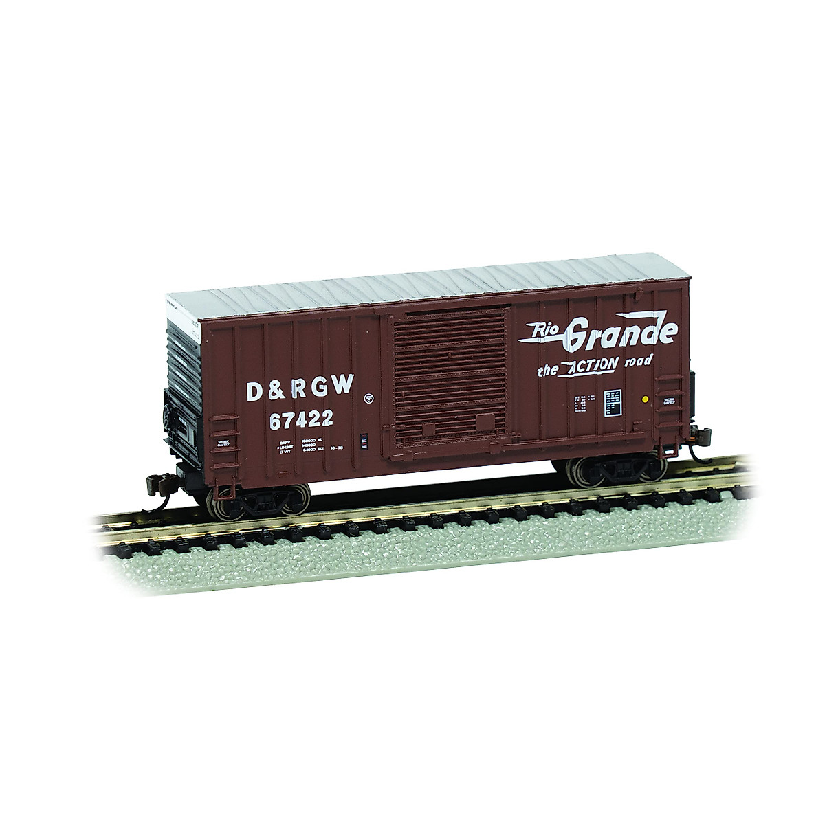 Bachmann Trains - HI-Cube Box CAR - Rio Grande™ #67422 - Brown - N Scale