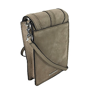 Rebecca Minkoff Rose Studded Leather Phone Crossbody, Sandstone