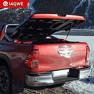 8M80 ST270M80 27 Inch 80Lbs/356N Gas Struts Spring Lift Support Shocks for Heavy Duty Tonneau Cover Trailer are Truck Cap Murphy Bed RV Bed Door Window Floor Hatch Toolbox Lid, 2pcs by IAQWE ml27-80