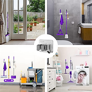 Mop Holder Hook, Silver