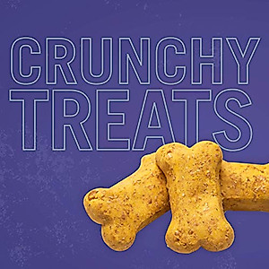 Three Dog Bakery Crunchy Itty Bitty Bones Baked Dog Treats, Cheese, 32 oz