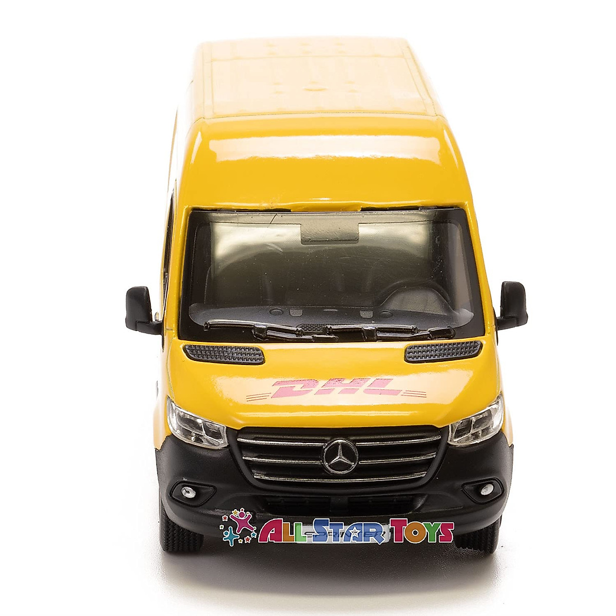 KiNSFUN DHL Mercedes-Benz Sprinter 1:46 Scale 5inch Die Cast Metal Model Toy Cargo Van