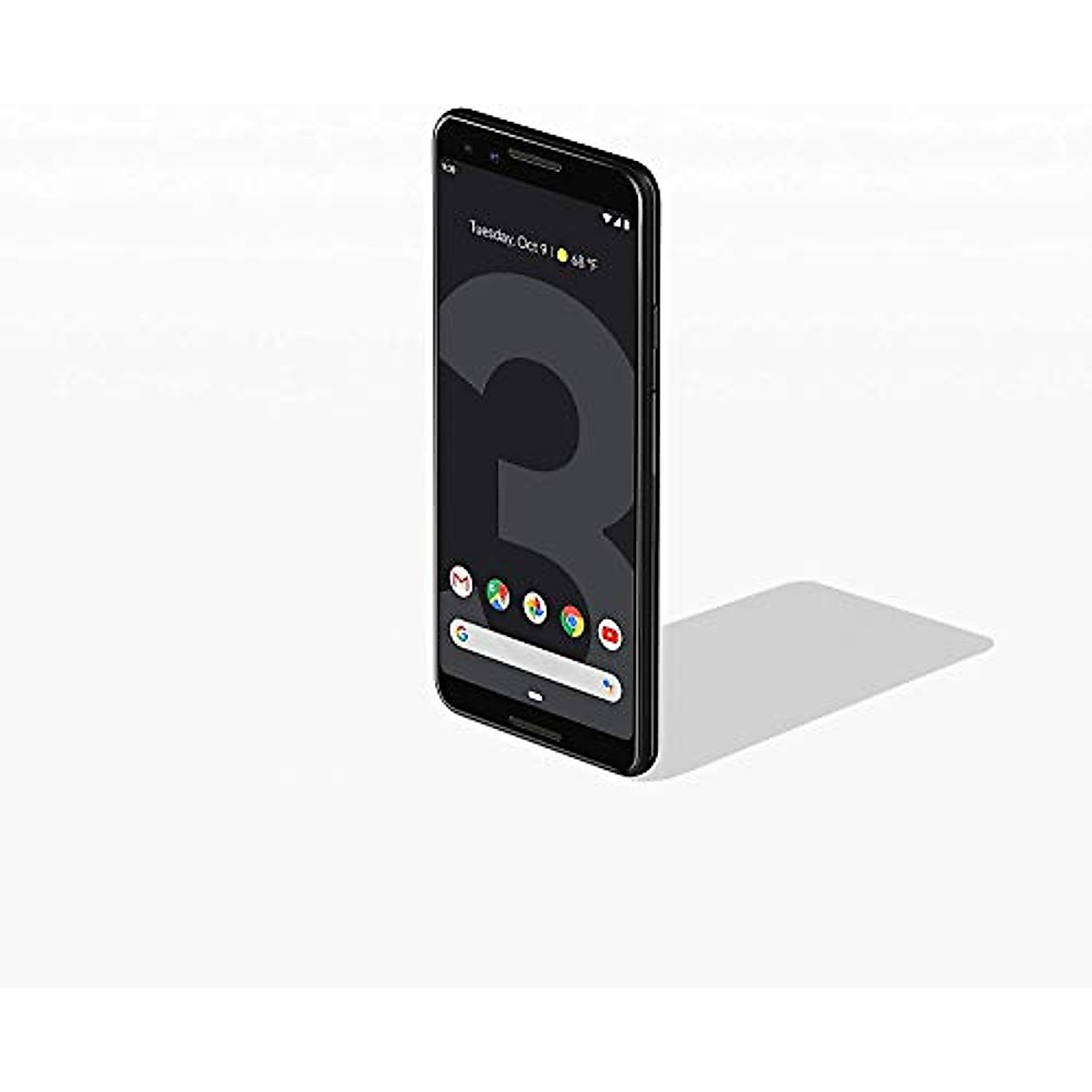 Google Pixel 3 (64GB, 4GB RAM) 5.5", IP68 Water Resistant, Snapdragon 845, GSM/CDMA Factory Unlocked (AT&T/T-Mobile/Verizon/Sprint) (Just Black) Renewed