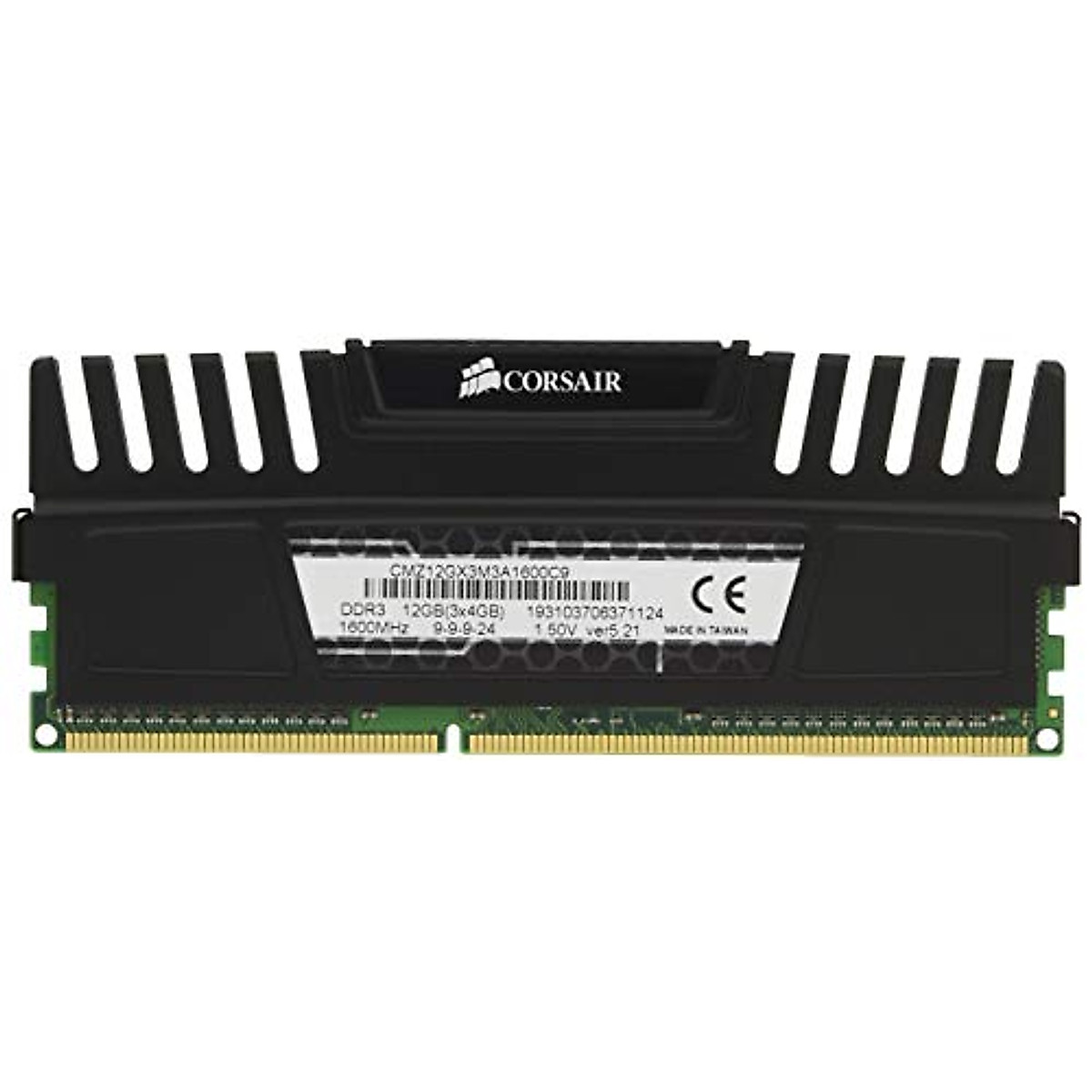 Corsair CMZ12GX3M3A1600C9 Vengeance 12GB (3x4GB) DDR3 1600 MHz (PC3 12800) Desktop Memory 1.5V