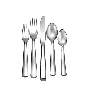 Modern America 20 Piece Set service for 4 stainless steel flatware 18/10 silverware Made in USA