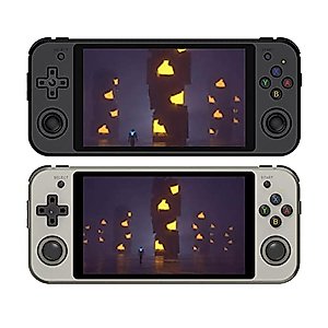 Brteyes 5.36  Touch Screen Handheld Game Console-Linux Android 7.1 Dual System Game-WiFi Online- 6 Hours of Battery Life-Dual TF Card Expansion 7500 Games Boy&Friend