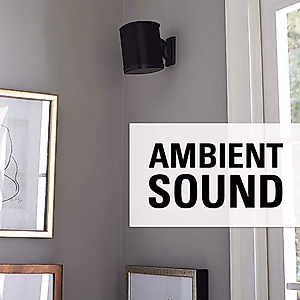 Sanus Wireless Speaker Wall Mount for Sonos ONE - Tool Free Tilt & Swivel Adjustments For Best Audio - Single (black) - WSWM21-B1