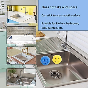 Sponge Holder, Sponge Caddy with Suction Cup Installation, Sponge Sink Organizer for Kitchen and Bathroom, for Holding Smiley Sponges(Sponges Not Included)…