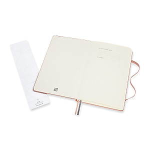 Moleskine Art Logbook, Hard Cover, Large (5" x 8.25"), Dotted, Coral Pink, 160 Pages