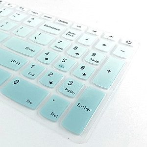 MUBUY Keyboard Cover for Lenovo IdeaPad 3 15 15.6 17.3 |Lenovo Yoga C740 C940 15.6 |Lenovo Ideapad 320 330 330s 340s 520 S540 720s 130 S145 L340 S340 V330 V130 |ThinkBook 15 -Mint Green