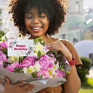 MIDELONG Metal Floral Place Card Holder, Gold Round and Heart Shape Floral Picks Flower Picks Clip Picture Holders Photo Memo Holder Pick Gift Card Holder for Wedding Party Birthday, Pack of 40