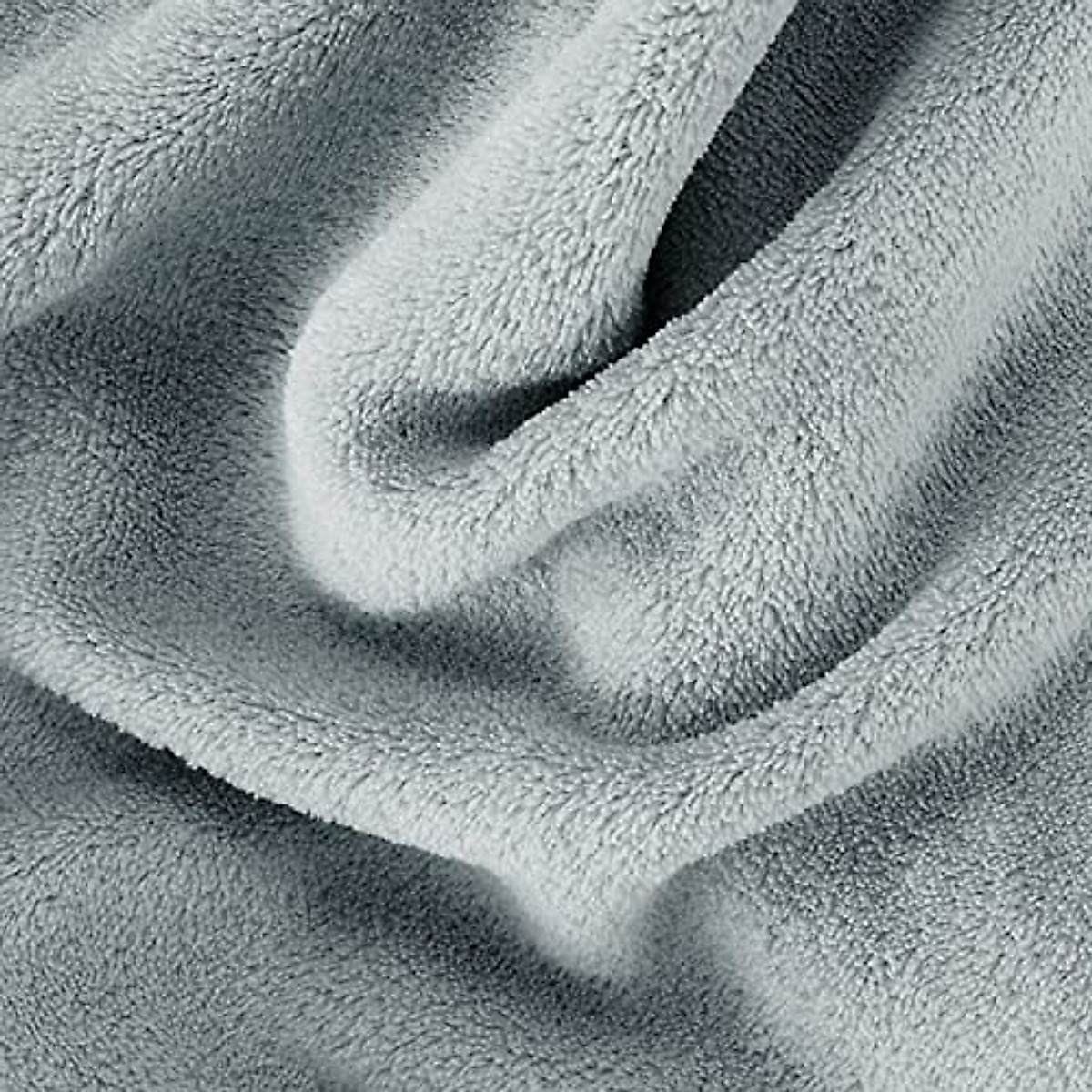 Premium Soft Throw Blankets, Fuzzy Bed Throw Blanket Sherpa Cozy and Warm, Fur Throw Blanket for Women& Man (50x60, Silver Grey Blanket)