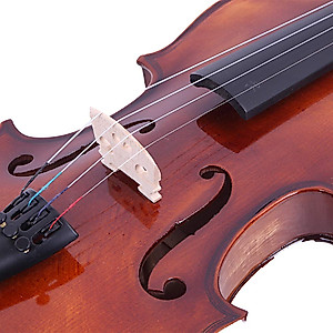 Ktaxon Violin 4/4 for Kids & Adults, Full Size Solid Wood Violin, Acoustic Fiddle with Portable Case and Accessories-Carefully Selected Solid Spruce Wood and Premium Ebony Fittings(Varnish)