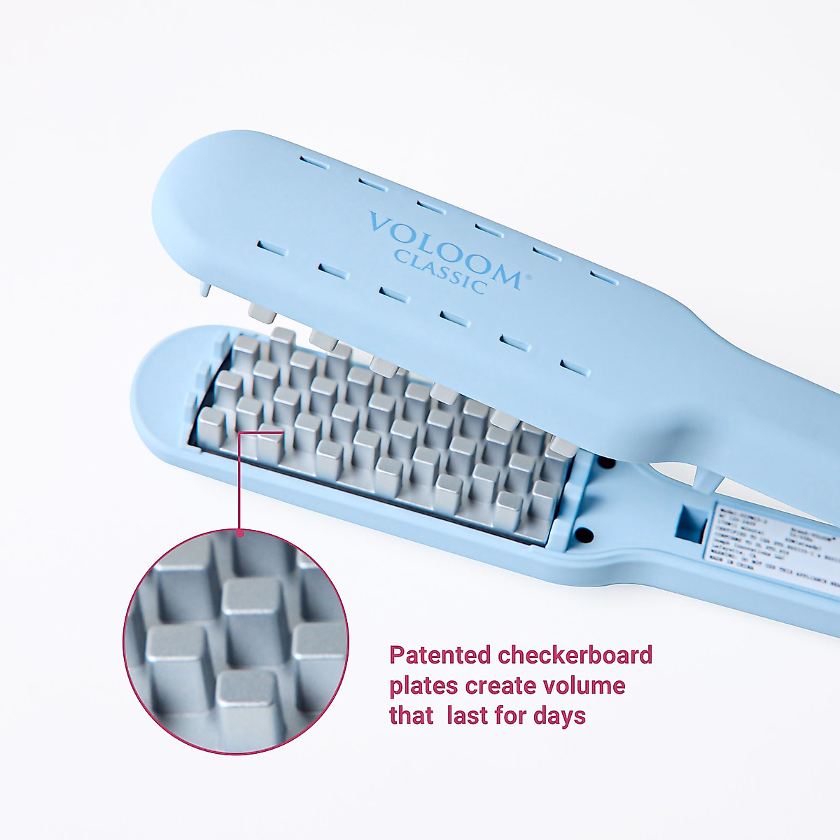 Voloom Classic 1-½” Inch Professional Volumizing Ceramic Hair Iron | for Thicker Hair or Larger Lasting Hair Volume | Adjustable Temp | Auto Shut-Off