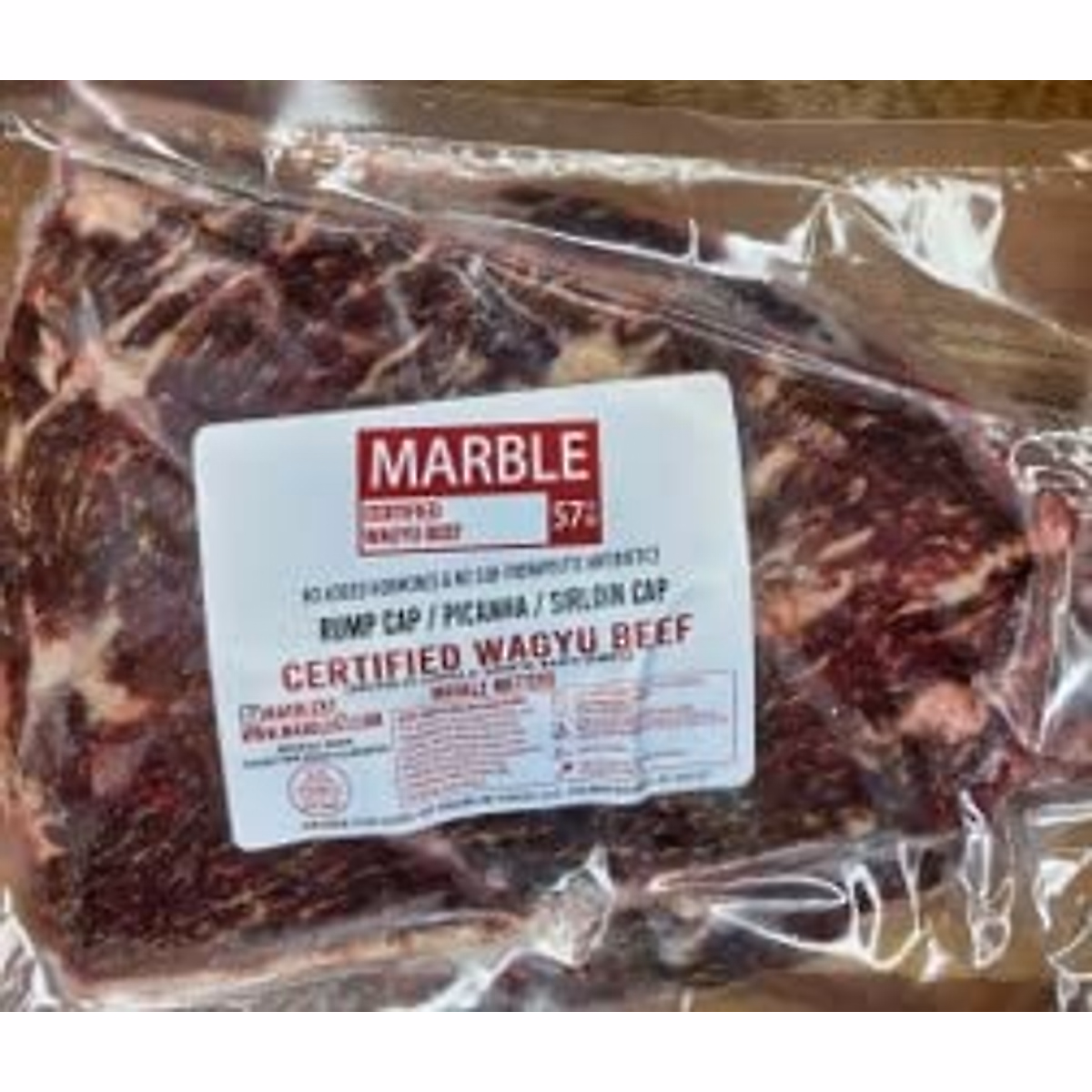 Marble 57° Wagyu Beef (Whole Picanha)