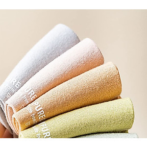 ADILAIDUN 6/12 Pairs Women's Running Ankle Socks Athletic Sports Socks, Women's Ankle Socks Low Cut No Show Padded Size 5-12 (Beige-6 Pairs)