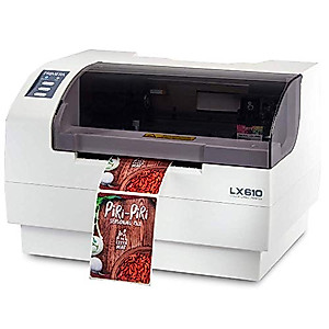 Primera LX610 Color Inkjet Label Printer with Plotter Cutter 74541 - Print and Cut Any Label Shape or Size in One Machine. Prints Up to 5 Inches Wide