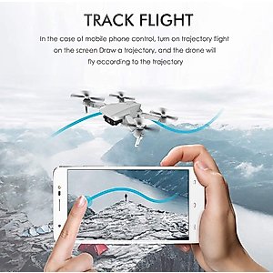 Drone with Camera 2K HD for Adults, Dual Camera Six-axis Gyroscope WiFi FPV Live Video RC Quadcopter with Gesture Operation, Smart Follow, Altitude Hold, Headless Mode, 2 Batteries