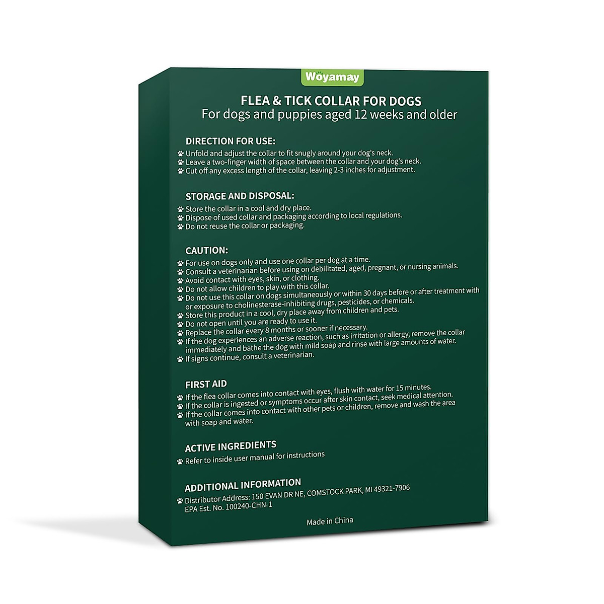 4 Pack Flea Collar for Dogs, Dog Flea and Tick Treatment, 8 Months Protection Flea and Tick Collar for Dogs, Waterproof Dog Flea Collar, Adjustable Collar Flea and Tick Prevention for Dogs, Grey