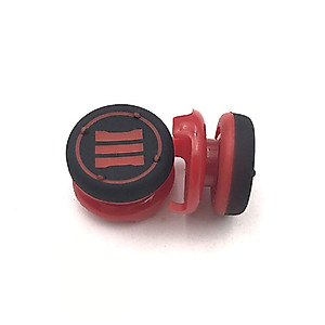 2 PCS Silicone Heightened Joystick Cap Thumbstick Anti-Slip Grip Stick Cap Cover for Playstation 4 PS4 Conteoller (Red)