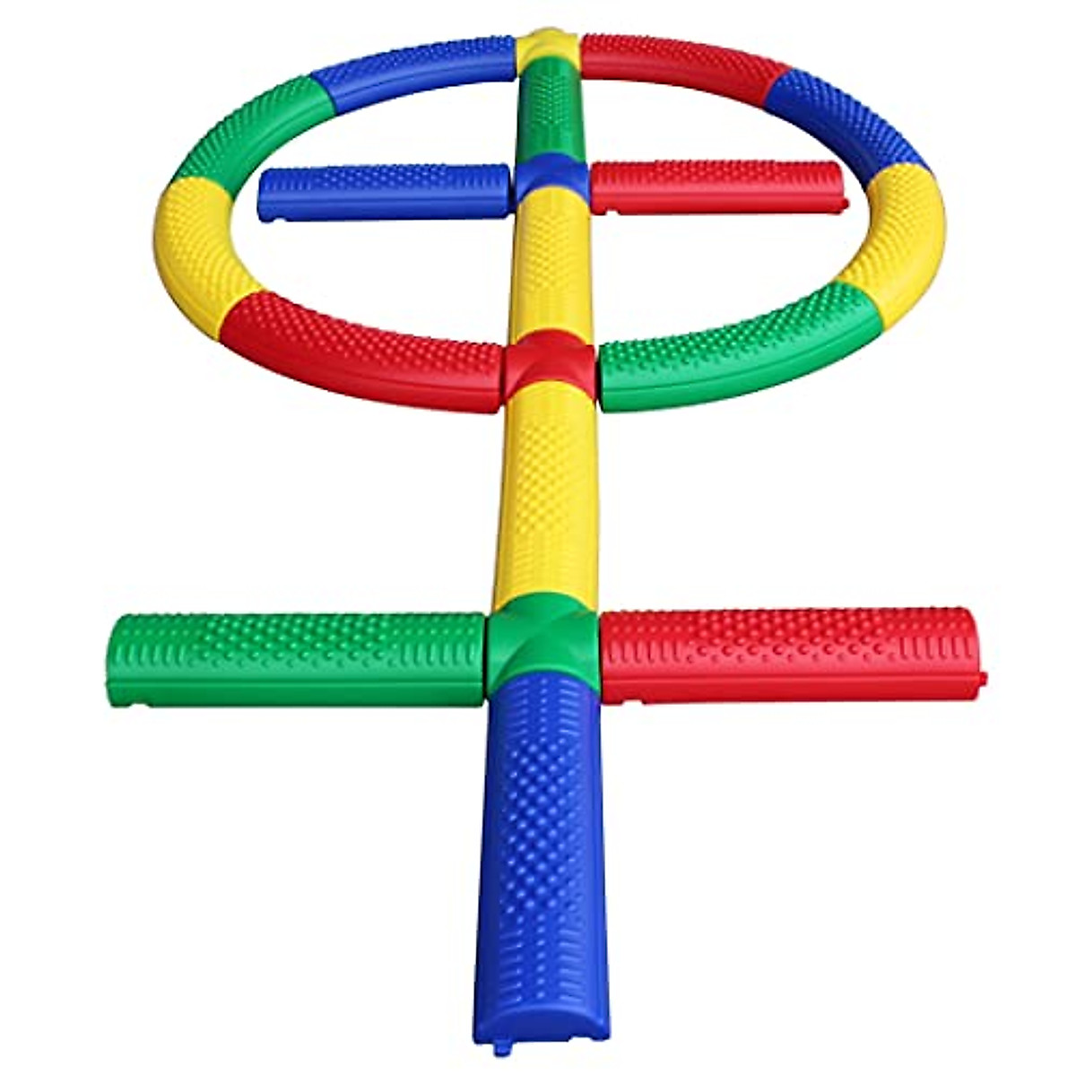 Balance Beam for Kids, 20Pcs Anti-Slip Stepping Stones for Kids, Montessori Sensory Toy Balance Board Gymnastics Obstacle Course for Home Gym Playground