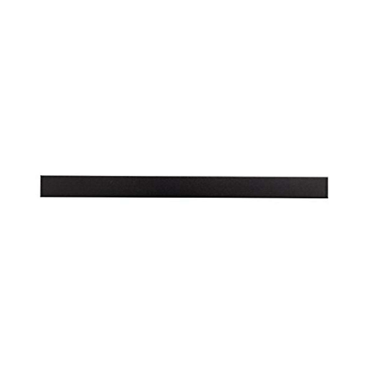 Hickory Hardware 1 Pack Solid Core Kitchen Cabinet Pulls, Luxury Cabinet Handles, Hardware for Doors & Dresser Drawers, 5-1/16 Inch (128mm) Hole Center, Flat Onyx, Streamline Collection