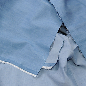 Denim 5 OZ.Indigo Washed of Light Col 100% Cotton Fabric 58" Wide by The Yard (Light 1yard)