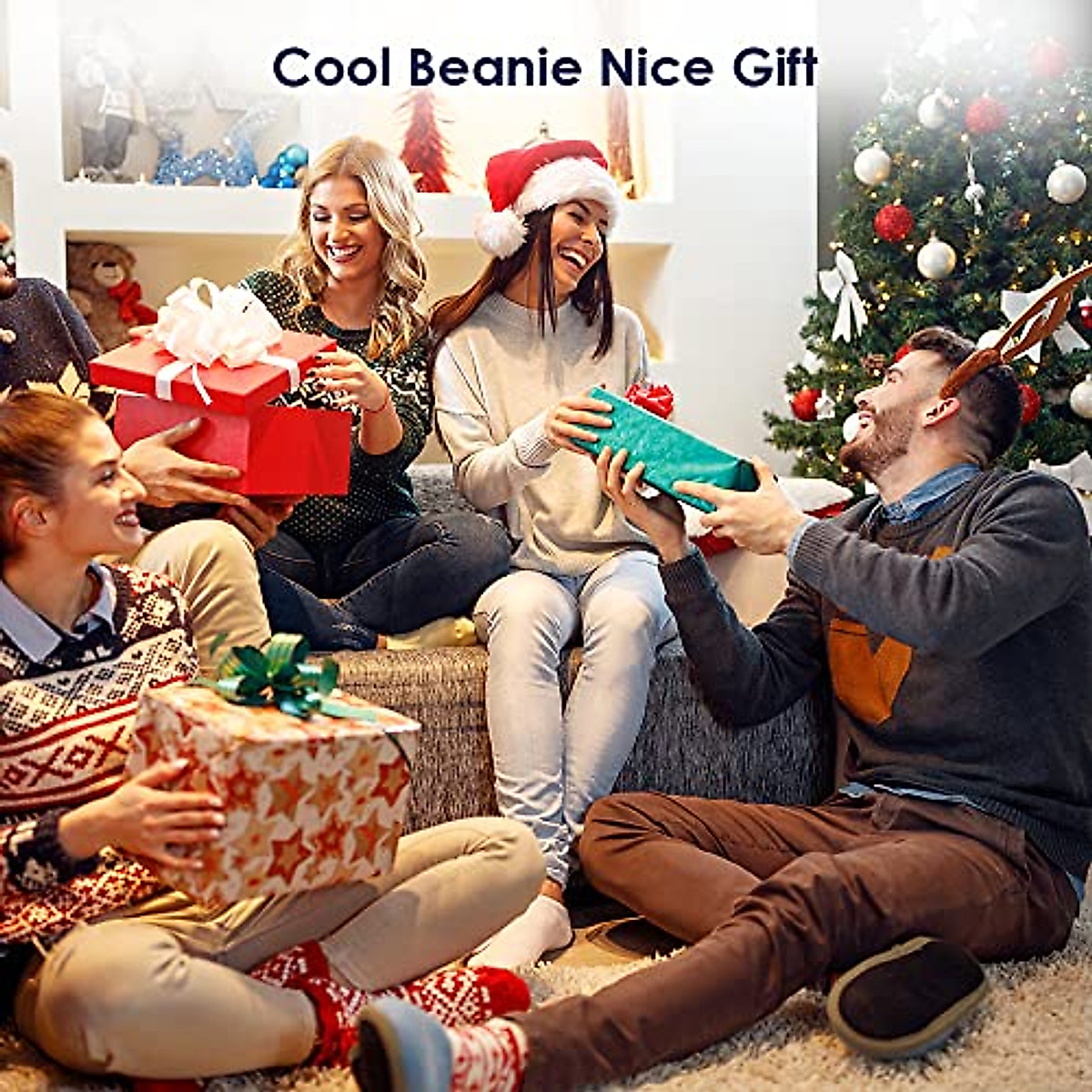 Bluetooth Beanie Hat for Men Gifts - Christmas Stocking Stuffers for Men Gifts Ideas for Teenager Boys Girls Dad Women Adults Boyfriend Tech Gifts Music Beanie with Bluetooth Headphones