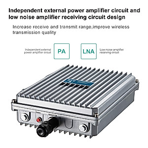 E-link 802.11AC 1200Mbps High Power Outdoor IP67 WiFi Base Station Wireless Access Point Industrial Grade Waterproof 2.4G /5G Dual Band Wireless AP with 802.3at POE Input（Antenna Not Included）