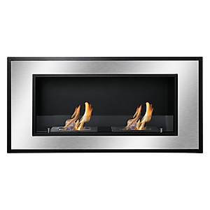 Recessed Wall Ventless Bio Ethanol Fireplace - Bellezza | Ignis