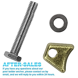 Pool Ladder Anchors - PW-4C Perma-Socket Wedge Assy for Perma Cast Style Bronze Anchor Socket Bolt/Fit 3", 4" Sockets
