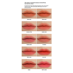 3CE BLUR WATER TINT(4.6g) soft lip with less smear with a blurry finish (#LAYDOWN) with sun cream(1ml*3ea)