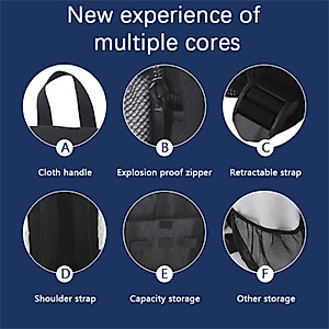 WTUI Travel Storage Handbag Backpack for PS5 Console Protective Luxury Bag Lightweight Handle Bag for PS5 Set Travel Carrying Case, Durable