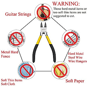 Wire Cutters, BOOSDEN 5 inch Flush Cutter, Dikes Wire Cutter for Crafting Electrical Jewelry Making, Precision Wire Cutter, Small Wire Cutter, Ultra Sharp Wire Clippers, Wire Snips