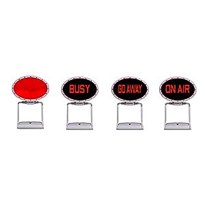 ZOOMNO - Bluetooth Connected Automatic Video Conferencing Warning Light | Works with virtually All Video Conferencing Software | Perfect Work from Home and Open Office Environment Tool!