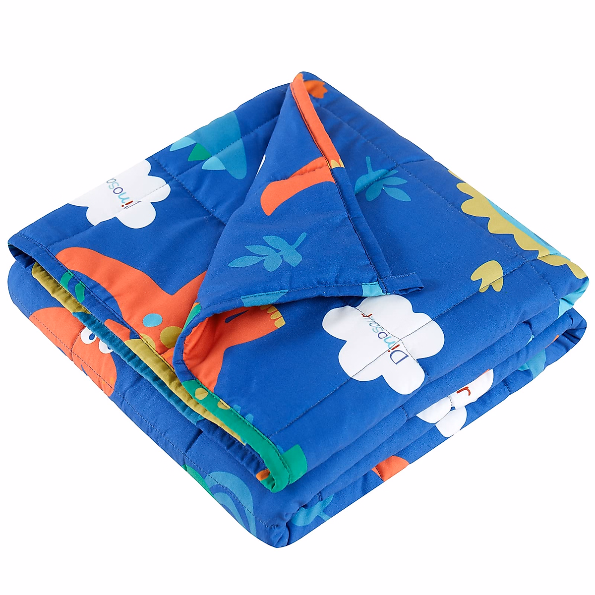 HOSUKKO Weighted Blanket - Weighted Blanket 5 lbs Blue Dinosaur Heavy Blanket - Breathable Blanket(36 * 48 inches, 5 lbs)