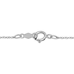 Amazon Essentials 10K White Gold Diamond Twist Pendant Necklace (1/4 cttw), 18" (previously Amazon Collection)