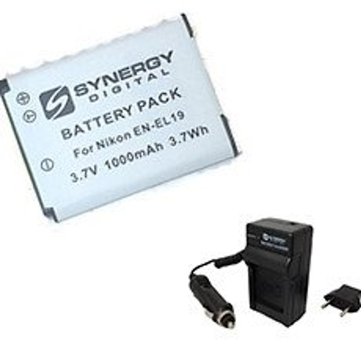 Accessory Kit Compatible with Synergy Digital, Works with Nikon Coolpix S6900 Digital Camera includes: SDENEL19 Battery, SDM-1541 Charger