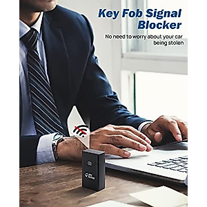 JOYTUTUS RFID Key Fob Protector, Aluminium Box for Fob Protector Signal Blocking, Key Fob Signal Blocker, Car Keyless Entry Fob Signal Blocking Case, Key Fob Protector RFID Blocking Box