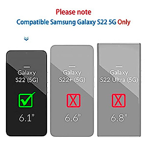 Case for Samsung Galaxy S22 5G,Bisbkrar Phone Case [Military Grade] 3 in 1 Shockproof Rugged Protective, Heavy Duty Bumper Cover for Galaxy S22 5G(Black(with Belt Clip)) (Black)