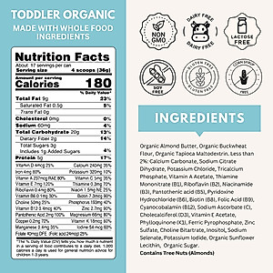 Else Nutrition Toddler Formula 12-36 mo., Plant Based Toddler Nutritional Drink - Soy & Dairy Free, Lactose Free - Complete Baby Formula (12-36 mo.), Protein Powder w/ 20+ Vitamins (22oz, 2-Pack)