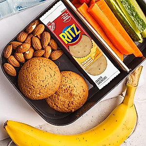 RITZ Peanut Butter Sandwich Cracker Snacks and Cheese Sandwich Crackers, Snack Crackers Variety Pack, 32 Snack Packs (6 Crackers Per Pack)