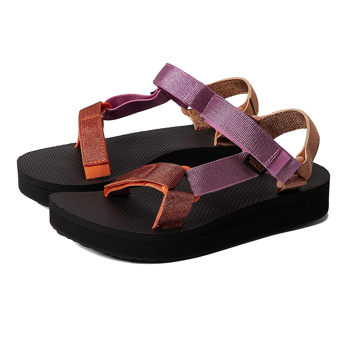 Teva Women's Midform Universal Sandal, Metallic Pink Multi, 6