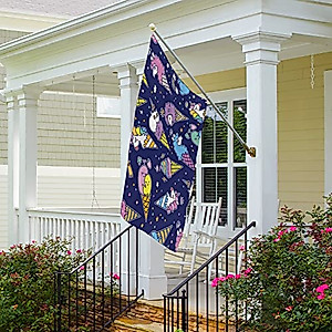 Cute Ice Cream Cones Look Like Animals Flags Decorative Funny Banners for Outside House Dorm Room Parties