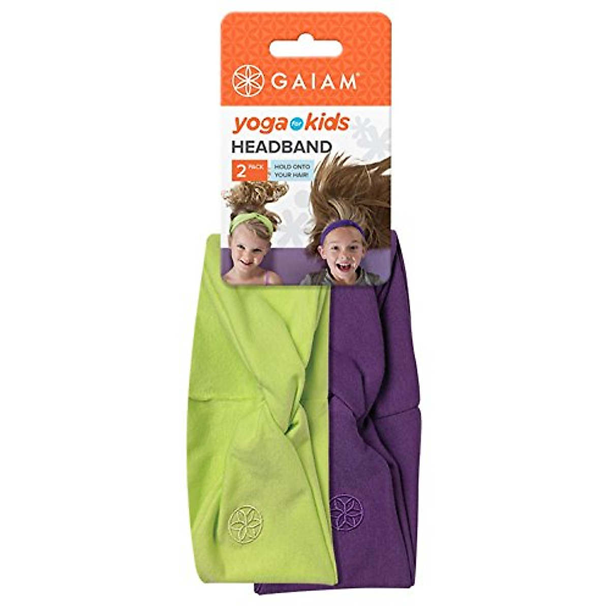 Gaiam Kids Yoga Headbands (Pack of 2), Assorted Colors