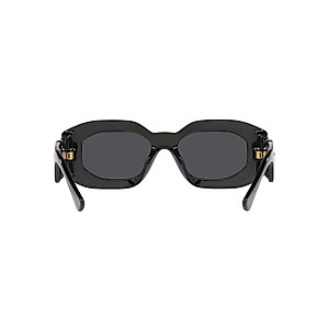 Versace Man Sunglasses Black Frame, Dark Grey Lenses, 53MM