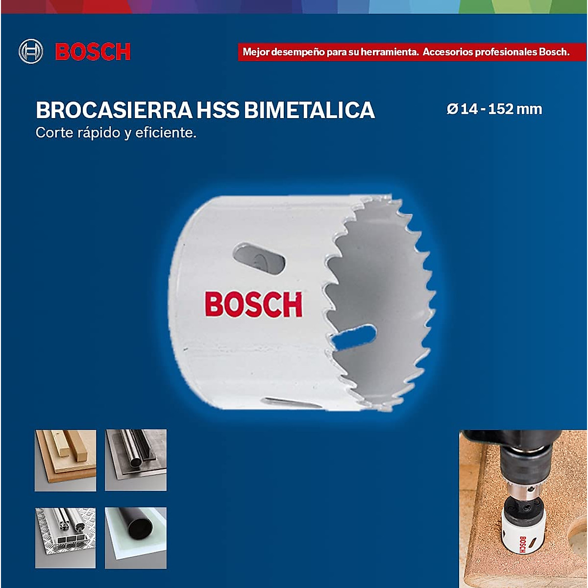 Bosch 2607019451 Hole Saw Attachment-Set 60mm-3.62In 5 Pcs