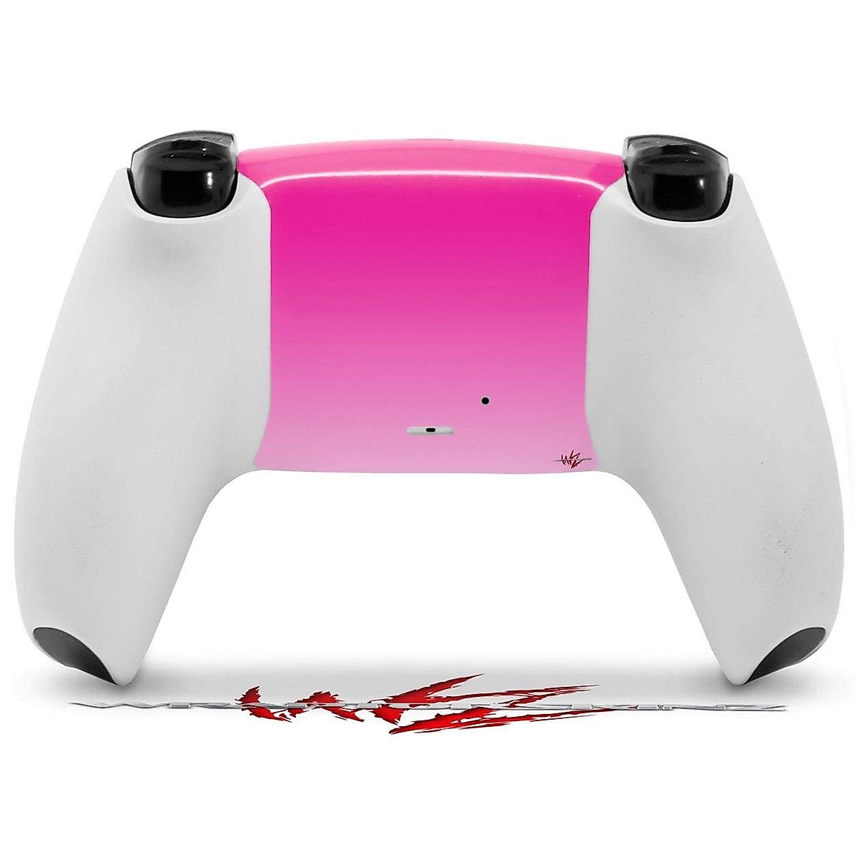 WraptorSkinz Skin Wrap compatible with Sony PS5 DualSense Controller Smooth Fades White Hot Pink (CONTROLLER NOT INCLUDED)