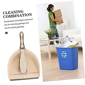 SKISUNO 1 Set Multifunctional Cleaning Brush Desktop Broom Living Room Mini Screen Cleaning Brush Cleaning Kit Mini Dustpan Desktop Cleaning Supplies Table Dustpan and Small Pans White