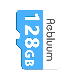 Rebluum Micro 128GB SD Card for Security Cameras, Read 90MB/sec, Write 25MB/sec, Memory Card for RB-3PT1/RB-3PT1-2PACK Solar Security Cameras Indoor Outdoor, Action Camera, Dash Camera (128G-1PCS)